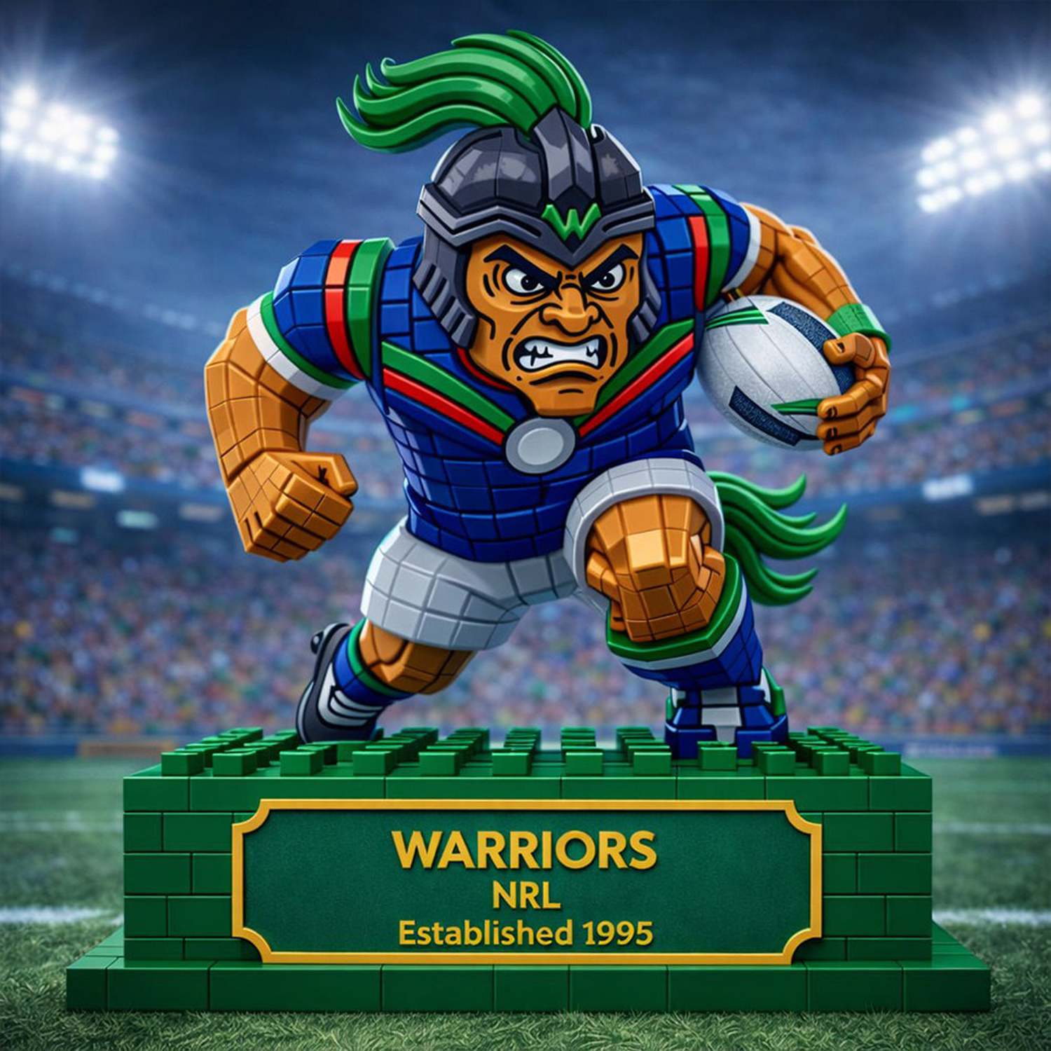 Premium NRL Special Mascot Acrylic Block Plaque Limited Editions NDT N ...