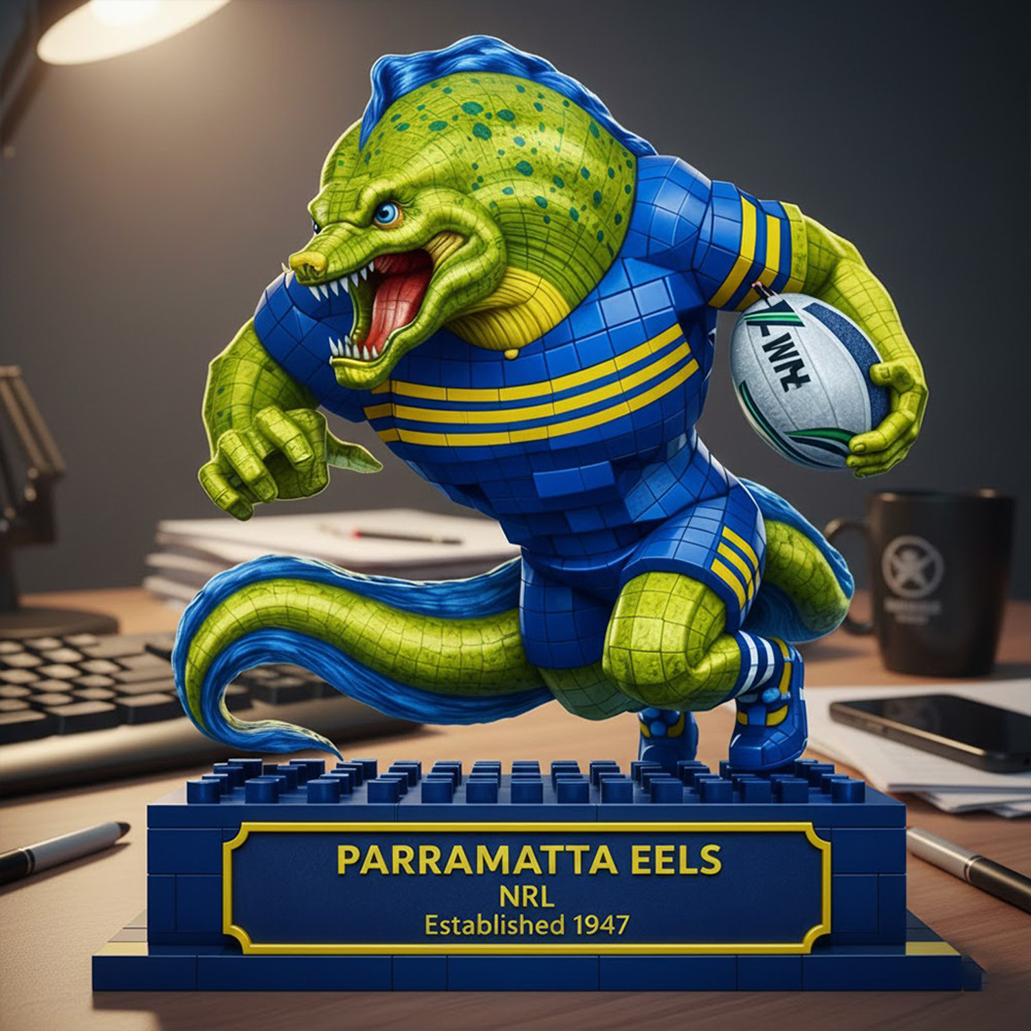 Premium NRL Special Mascot Acrylic Block Plaque Limited Editions NDT N ...