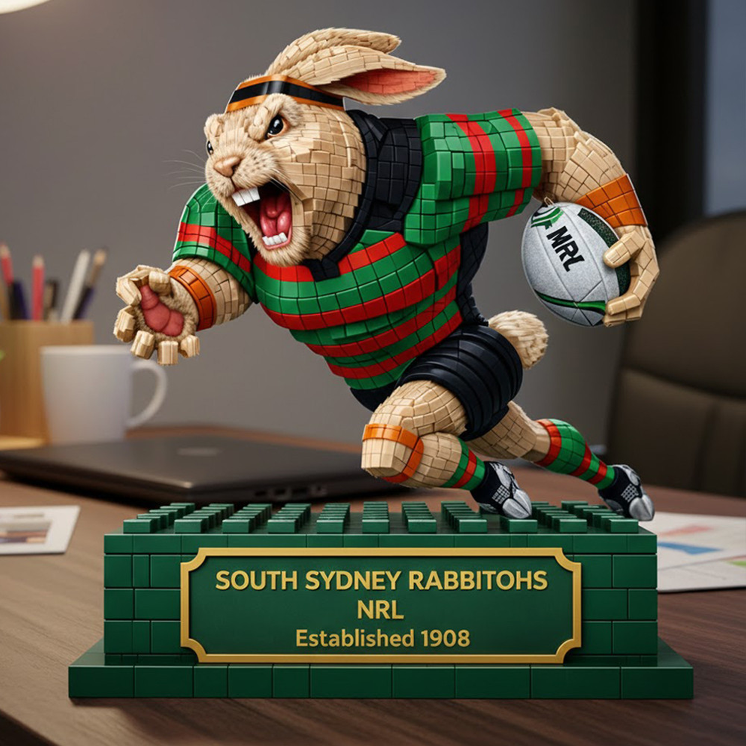 Premium NRL Special Mascot Acrylic Block Plaque Limited Editions NDT N ...
