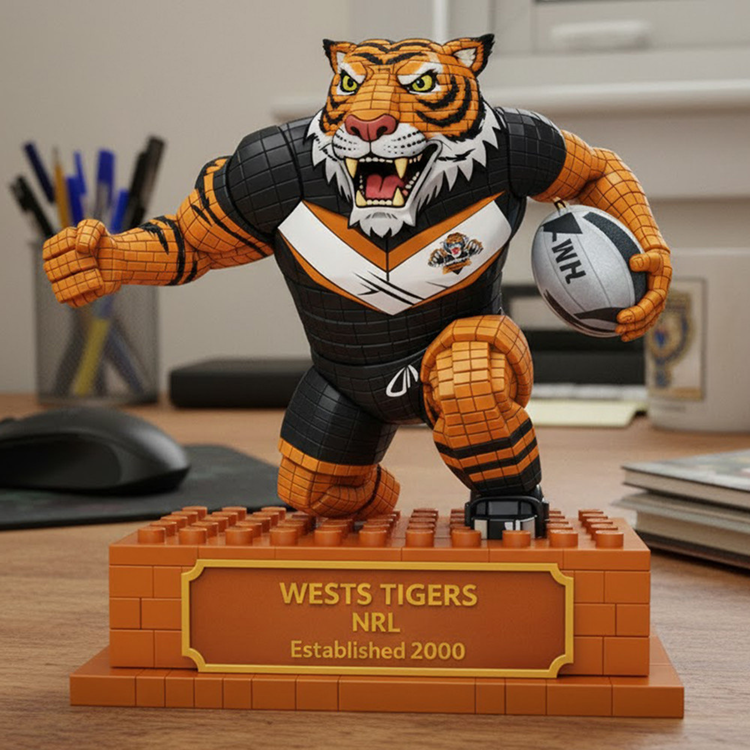 Premium NRL Special Mascot Acrylic Block Plaque Limited Editions NDT N ...